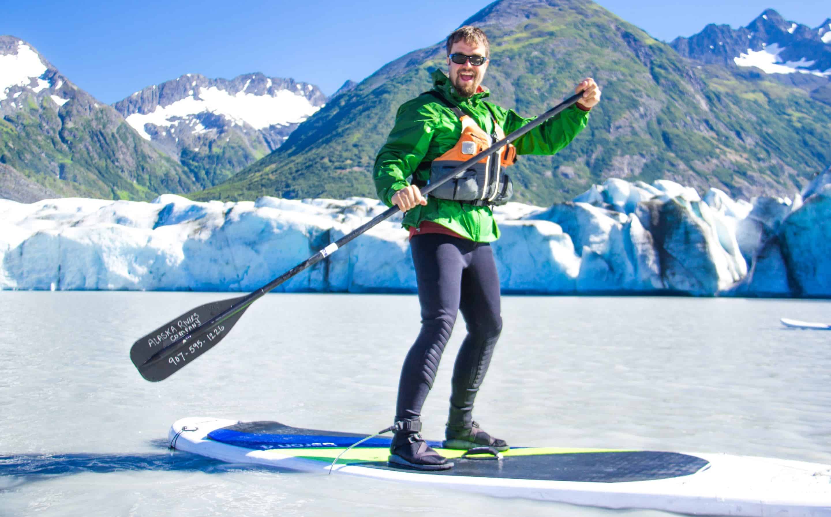 Spencer Paddle Boarding ARC – Alaska Rivers Company